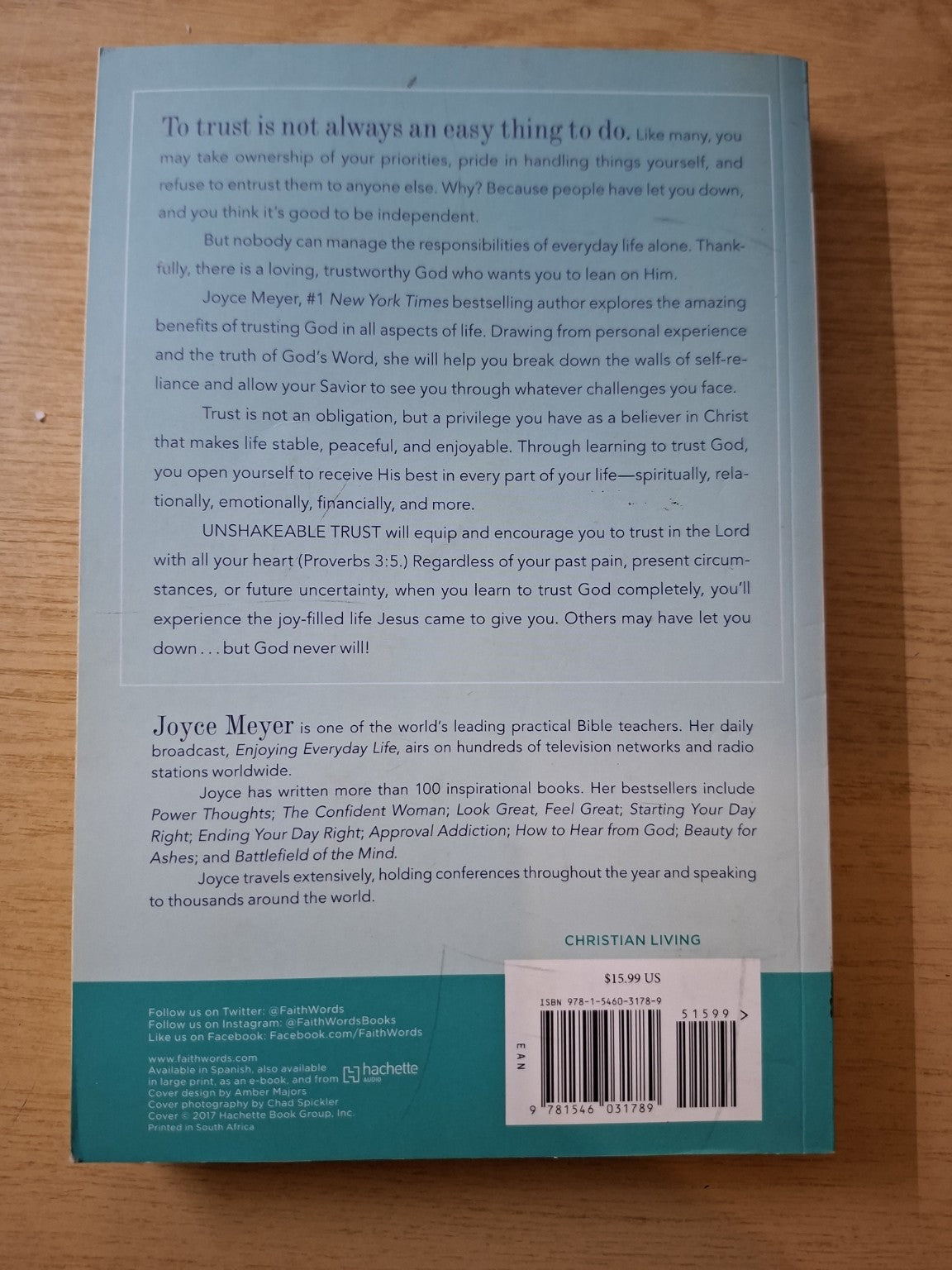 Unshakeable Trust (Second Hand) – Bob's Books - Where Words Meet Wellness