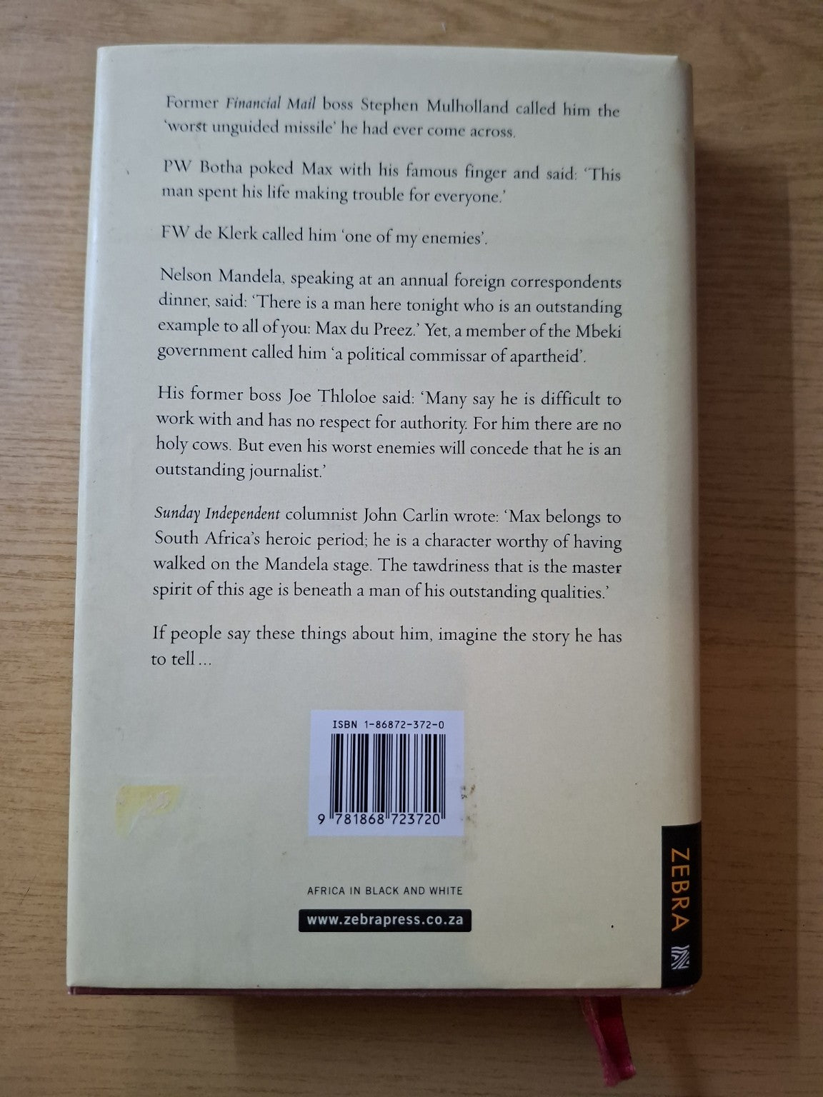 Pale Native: Memories of a Renegade Reporter (Second Hand) – Bob's ...